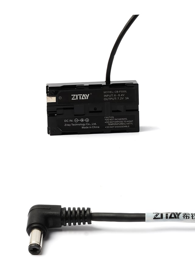 台南PQS 希鐵 ZITAY SONY NP-F550 轉 DC 假電池 電源供應 監看螢幕電源 攝影周邊 | PQS自媒體器材專賣店、收音補光、直播聲卡配件專賣，影像創作、手機直播器材